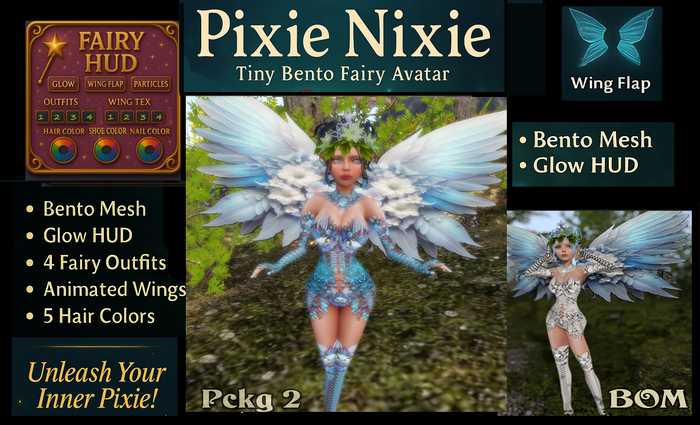 Second Life Marketplace - DEMO PIXIE NIXIE Pckg 2